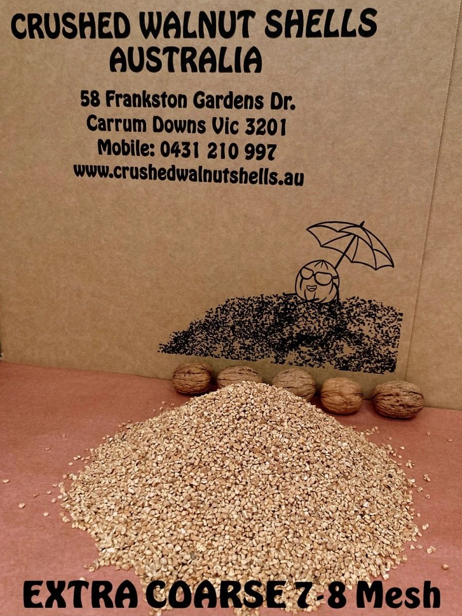 10kg $50 Extra Coarse Crushed Walnut Shells 7/8 Mesh for Sandblasting IMPA 232978, brass casing ...